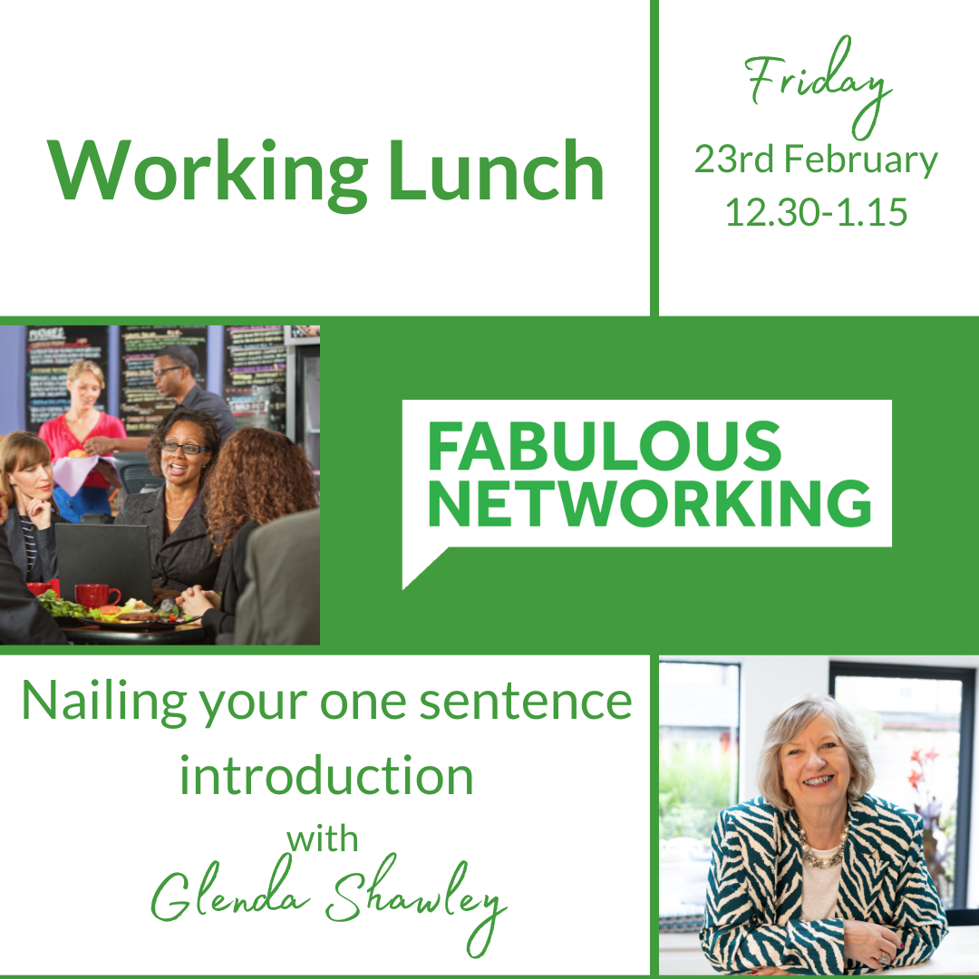 Working lunch: introducing your business in one sentence - Fabulous ...