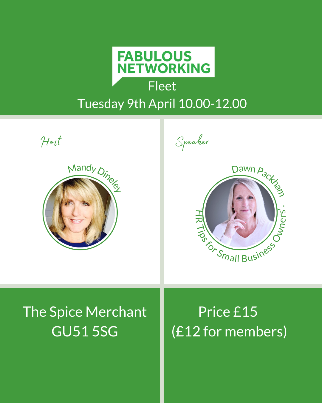 Fleet business networking in person 9th April 2025 - Fabulous Networking