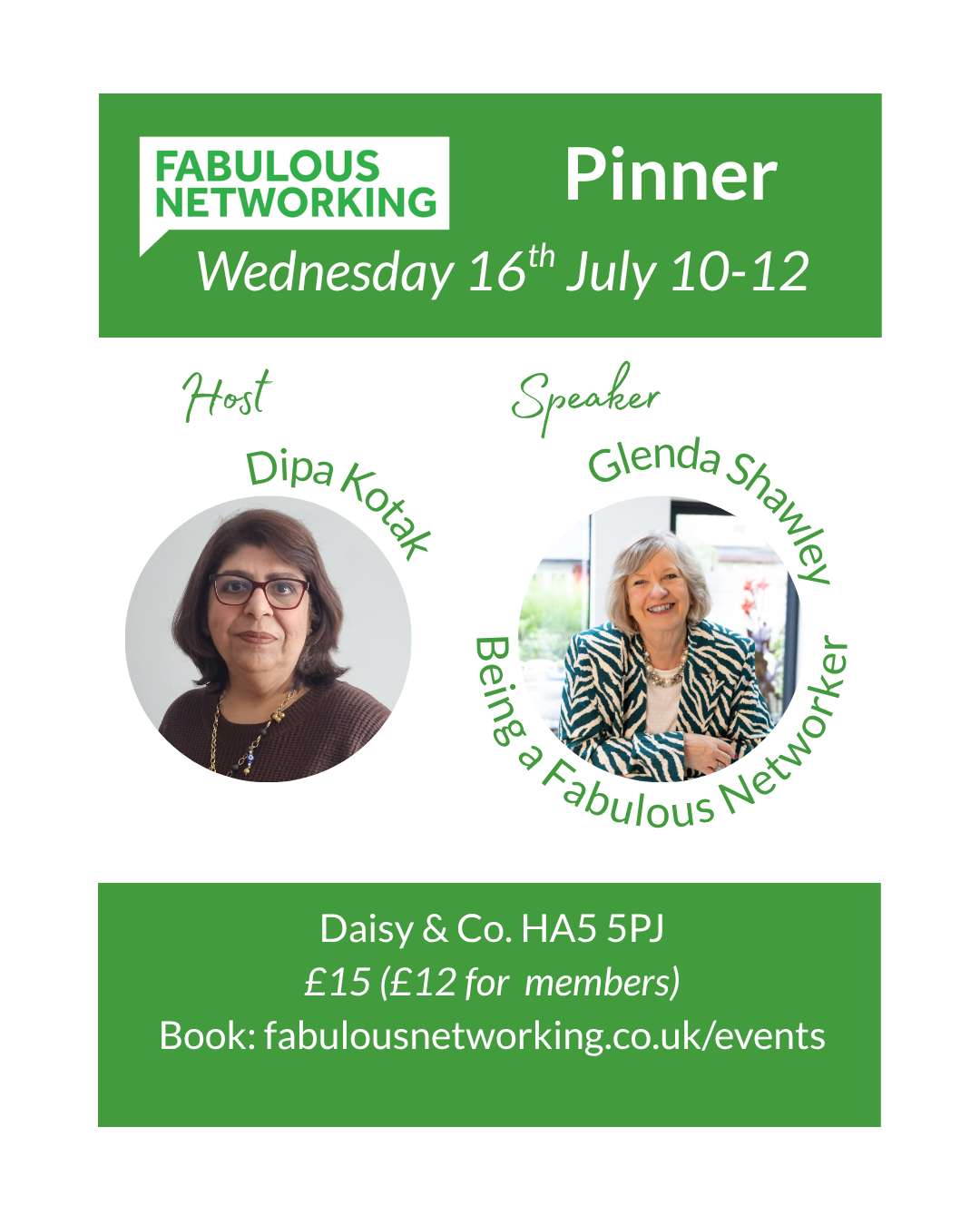 Pinner Business Networking in person 16th July 2025 LAUNCH - Fabulous ...